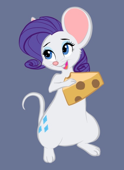 #1734 - safe, artist:furseiseki, rarity, mouse, rodent, g4, blue ...