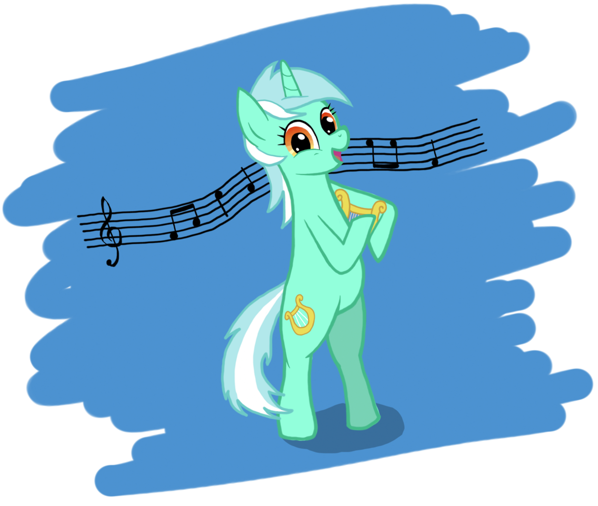#2062 - safe, artist:troggle, lyra heartstrings, pony, unicorn, g4 ...