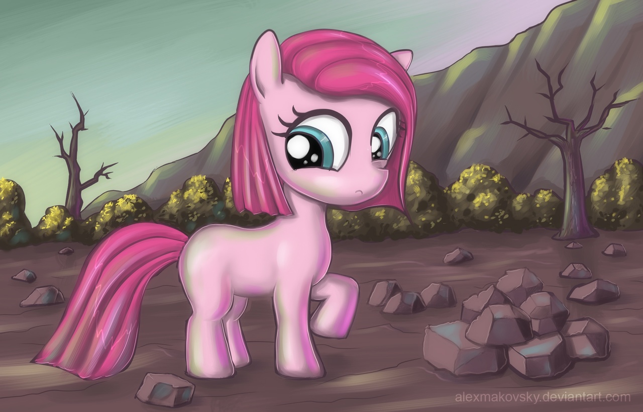 #2481 - safe, artist:alexmakovsky, pinkie pie, earth pony, pony, female ...