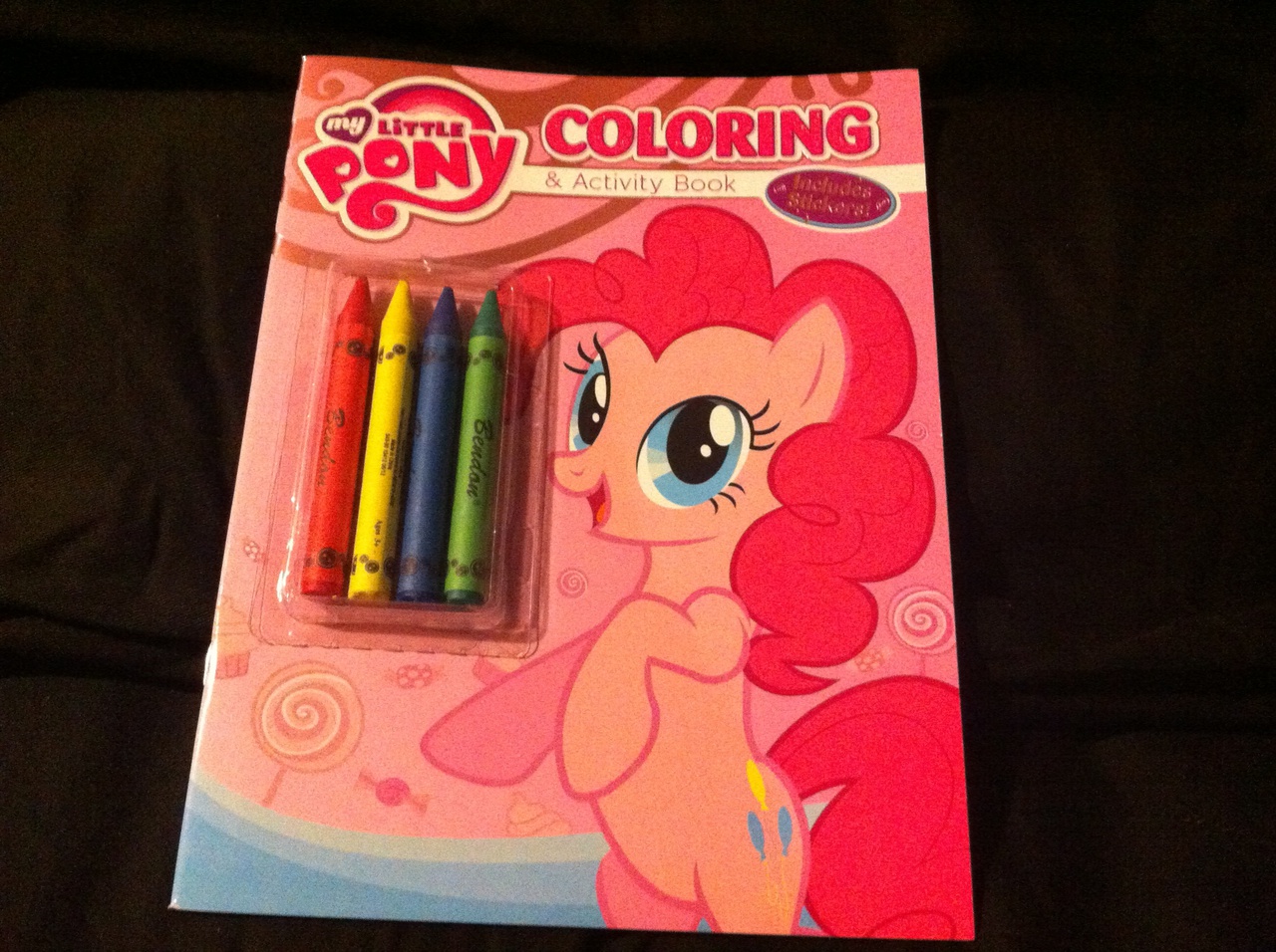 #124022 - safe, pinkie pie, pony, g4, book, crayon, irl, merchandise ...
