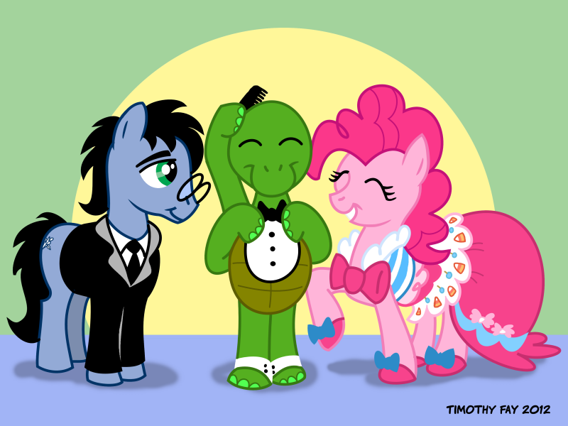 #124539 - safe, artist:tim-kangaroo, pinkie pie, oc, oc:kinky turtle ...