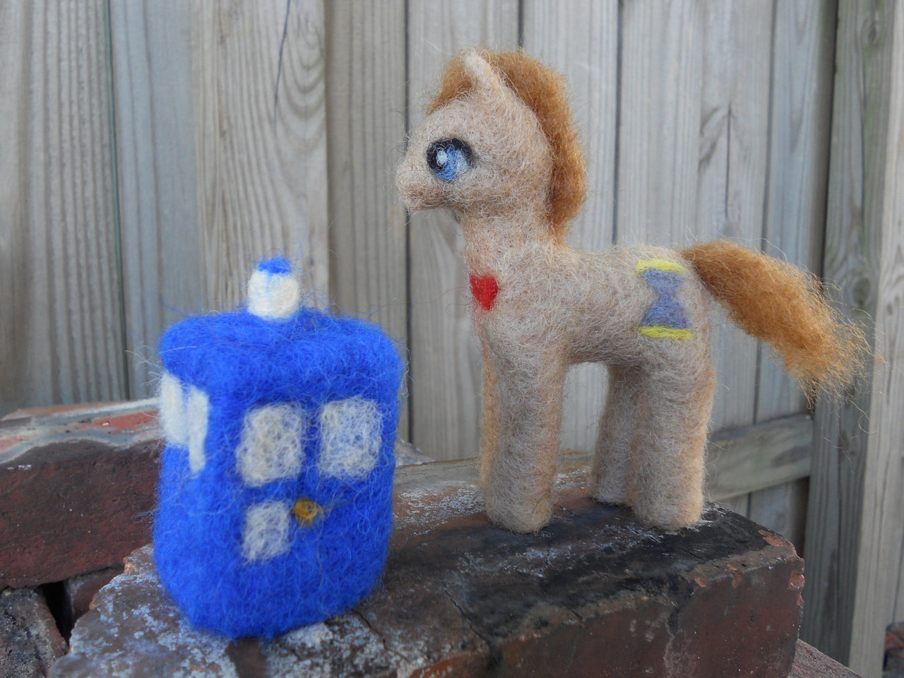 #125372 - safe, doctor whooves, time turner, felt, needle felted ...