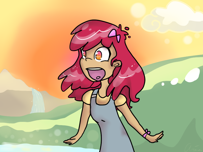 #111852 - safe, artist:arianalovesyou, apple bloom, human, humanized ...