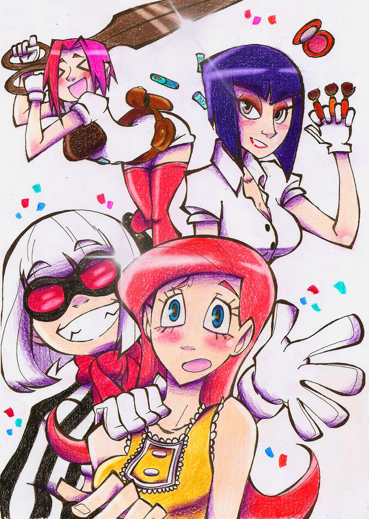 #127795 - safe, artist:akikodestroyer, fluttershy, photo finish, powder ...