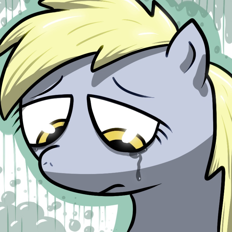 #129239 - safe, artist:pokehidden, derpy hooves, pegasus, pony, crying ...