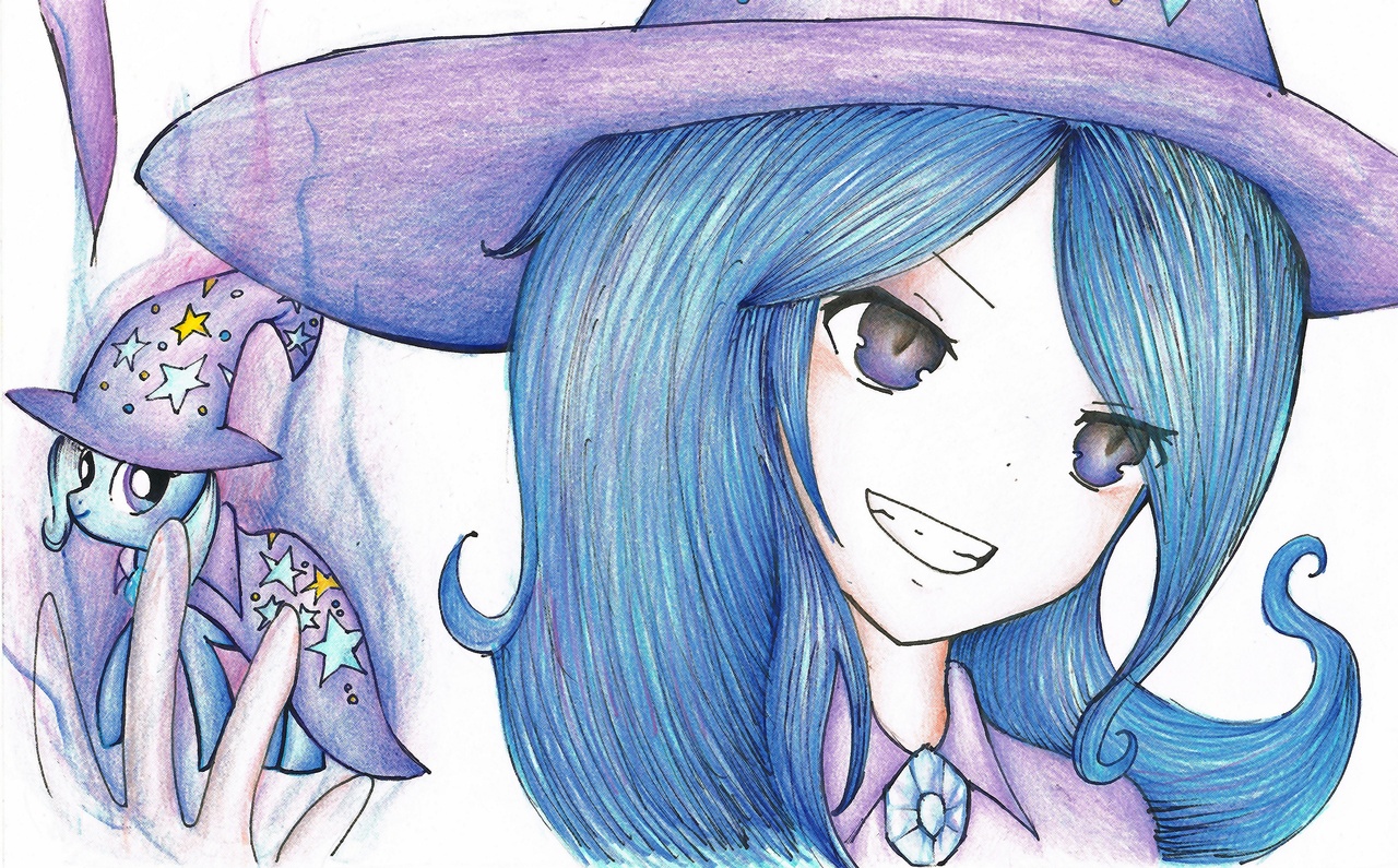 #132353 - safe, artist:unstableapocalypse, trixie, human, g4, human ...