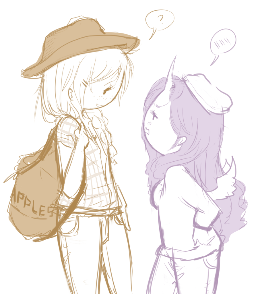 #133449 - safe, artist:sailorpalin, applejack, rarity, human, female ...