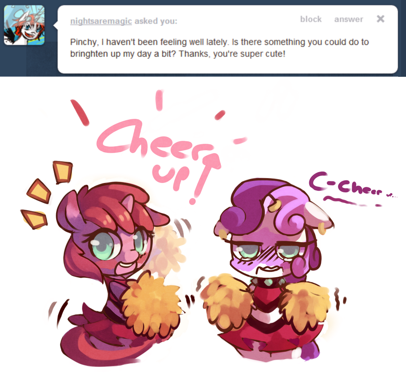 #135523 - safe, artist:haute-claire, ruby pinch, sweetie belle, ask ...