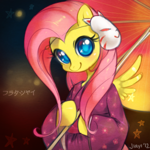 #136180 - safe, artist:jiayi, fluttershy, pegasus, semi-anthro, g4 ...