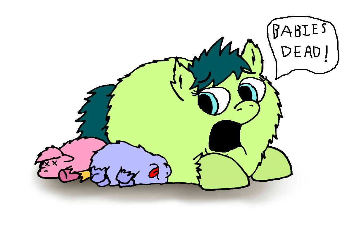 #113119 - safe, artist:coalheart, edit, fluffy pony, dead, fluffy pony ...