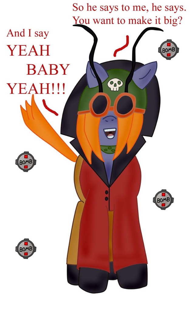 #116833 - safe, oc, oc only, oc:cherry bomb, bombs, nightmare night ...