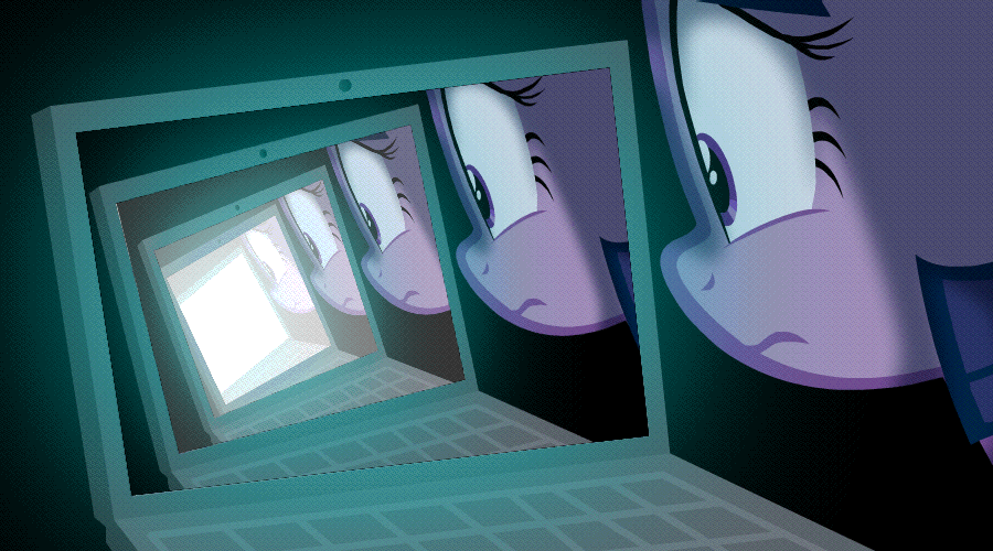 #118105 - safe, twilight sparkle, g4, animated, droste effect, female, recursion - Derpibooru