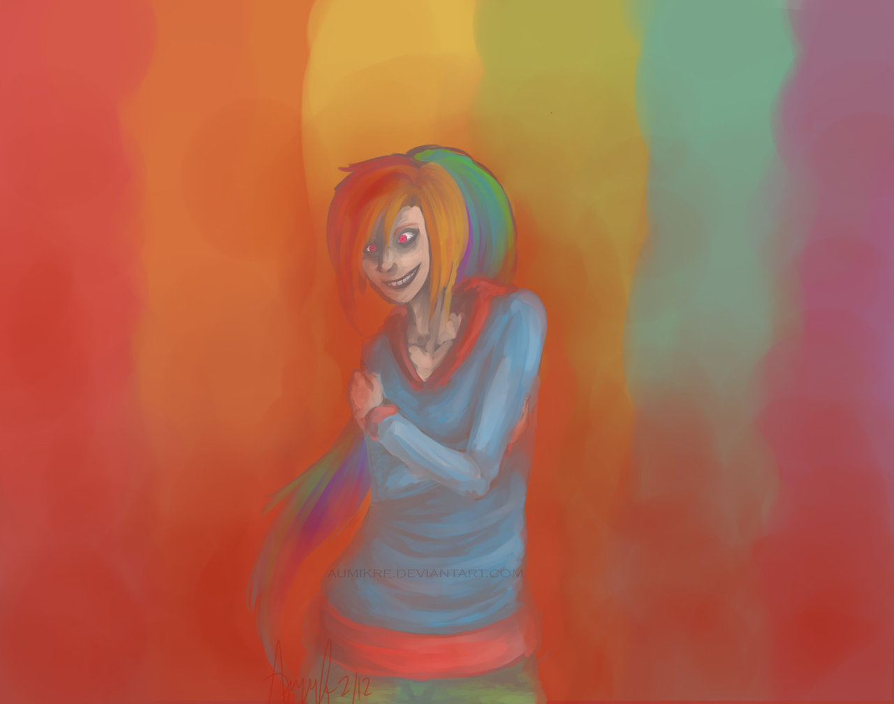 #148417 - safe, artist:aumikre, rainbow dash, human, fanfic:rainbow ...