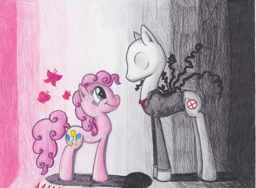 #151845 - safe, artist:neonredwings, pinkie pie, g4, crossover ...