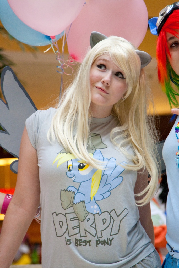 #153623 - safe, derpy hooves, human, balloon, cosplay, irl, irl human ...