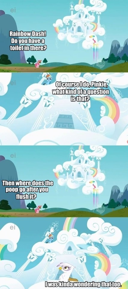 #153643 - safe, edit, edited screencap, screencap, gilda, pinkie pie ...
