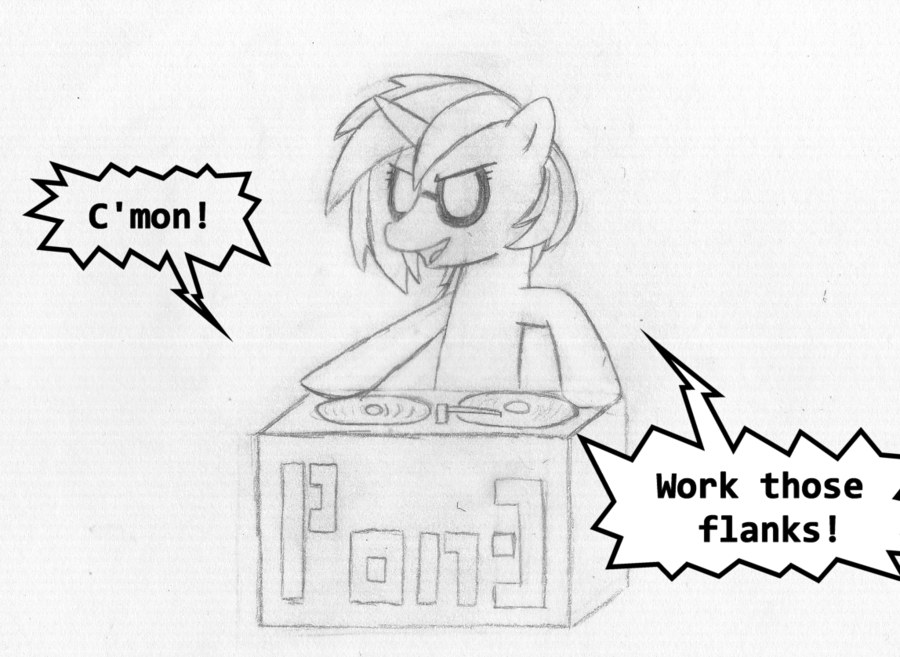 #154500 - safe, artist:delta-pangaea, dj pon-3, vinyl scratch, g4 ...