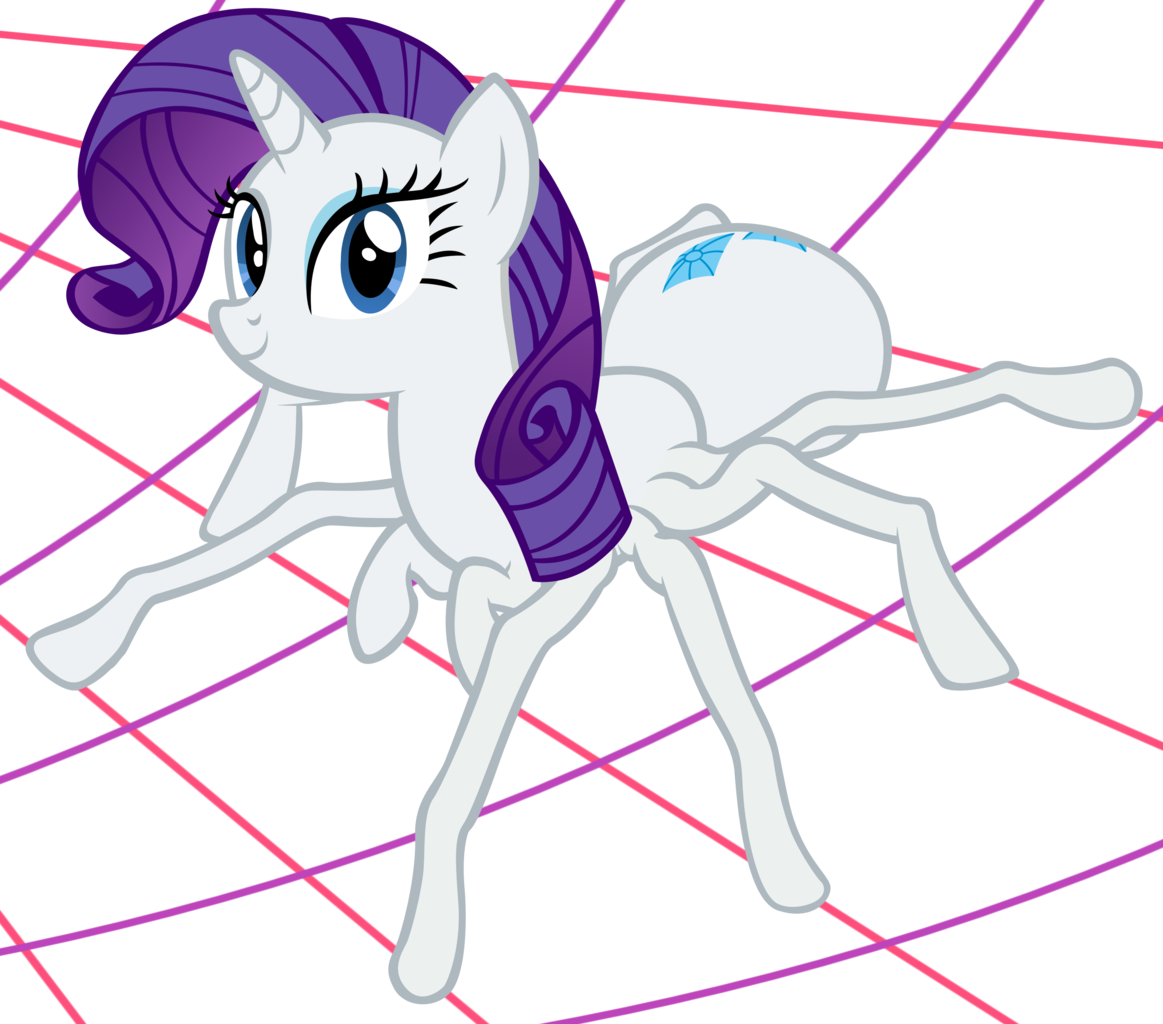 #154566 - safe, artist:astringe, rarity, spider, g4, nightmare fuel ...