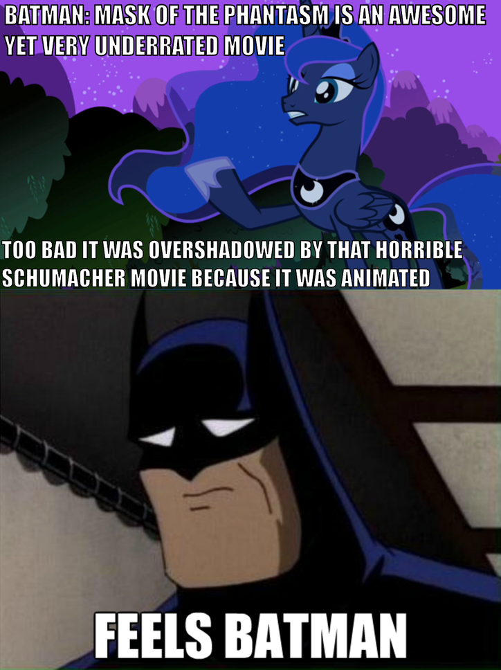 #156375 - safe, princess luna, g4, batman, image macro, text - Derpibooru