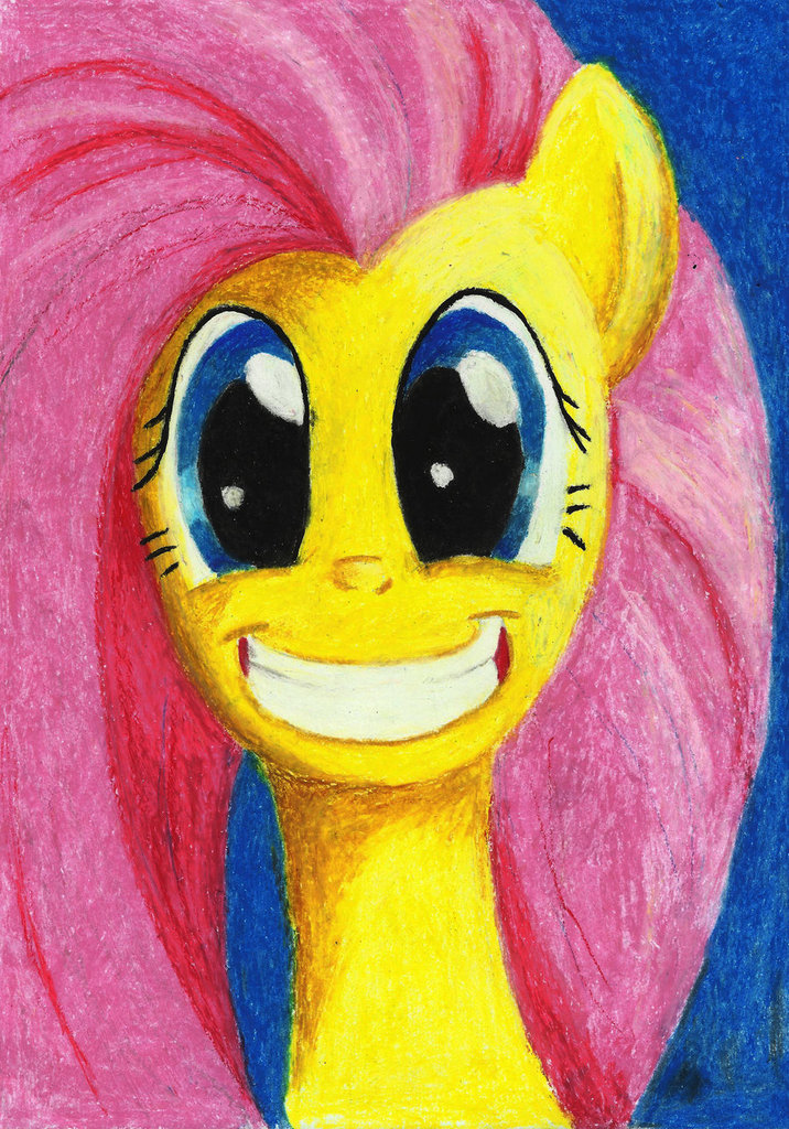 #156468 - safe, artist:zryu, fluttershy, pony, g4, bust, female, front ...