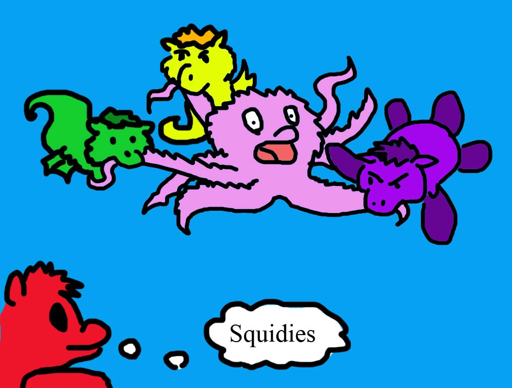 #139423 - safe, fluffy pony, octopus, sea pony (g1), sea fluffies ...