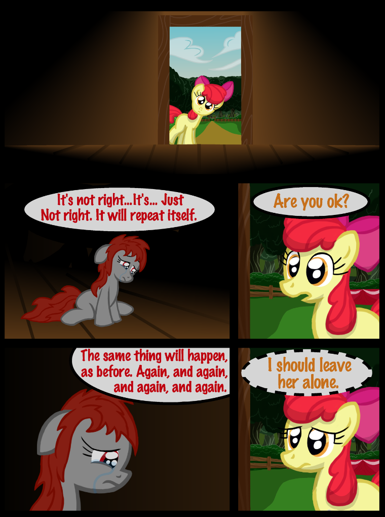 #139928 - safe, artist:template93, apple bloom, oc, oc:mitta, story of ...