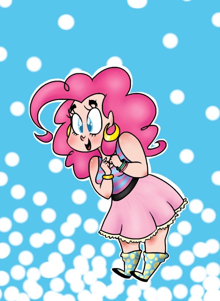 #158001 - safe, artist:mcnuggyy, pinkie pie, human, humanized, solo ...