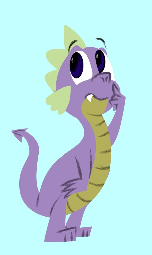 #159020 - safe, artist:mtbobo, spike, dragon, g4, cyan background, male ...