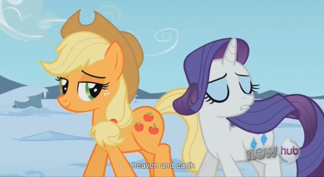 #159579 - safe, screencap, applejack, rarity, the crystal empire ...