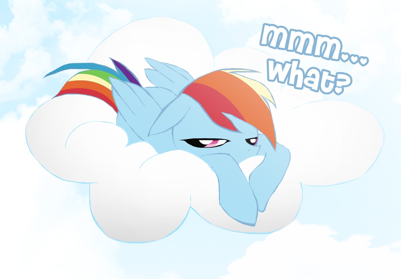 #160278 - safe, artist:shinta-girl, rainbow dash, pegasus, pony, cloud ...