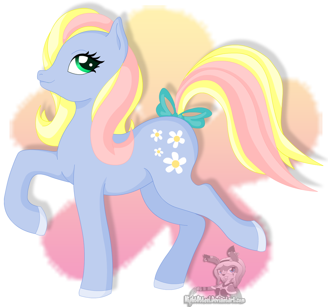 #162046 - safe, artist:nightottsel, pony, bow, solo, tail bow - Derpibooru