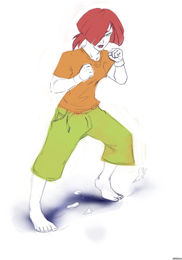 #162811 - safe, artist:evjikshu, babs seed, human, g4, fight, humanized ...