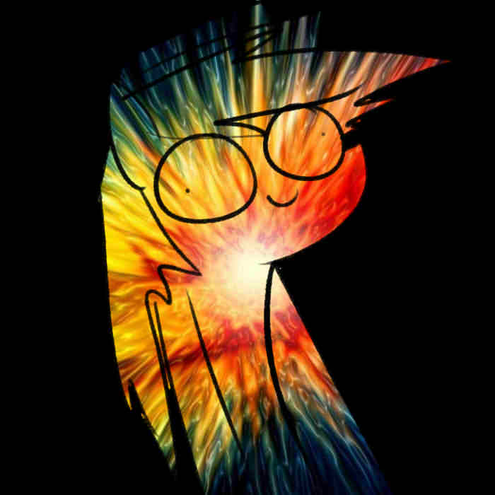 #164260 - safe, artist:ponehanon, black background, bust, psychedelic ...