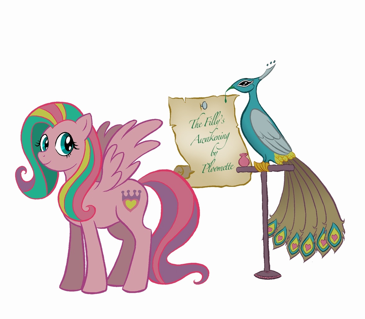 #165340 - safe, artist:terryblas, ploomette, bird, peacock, pegasus ...