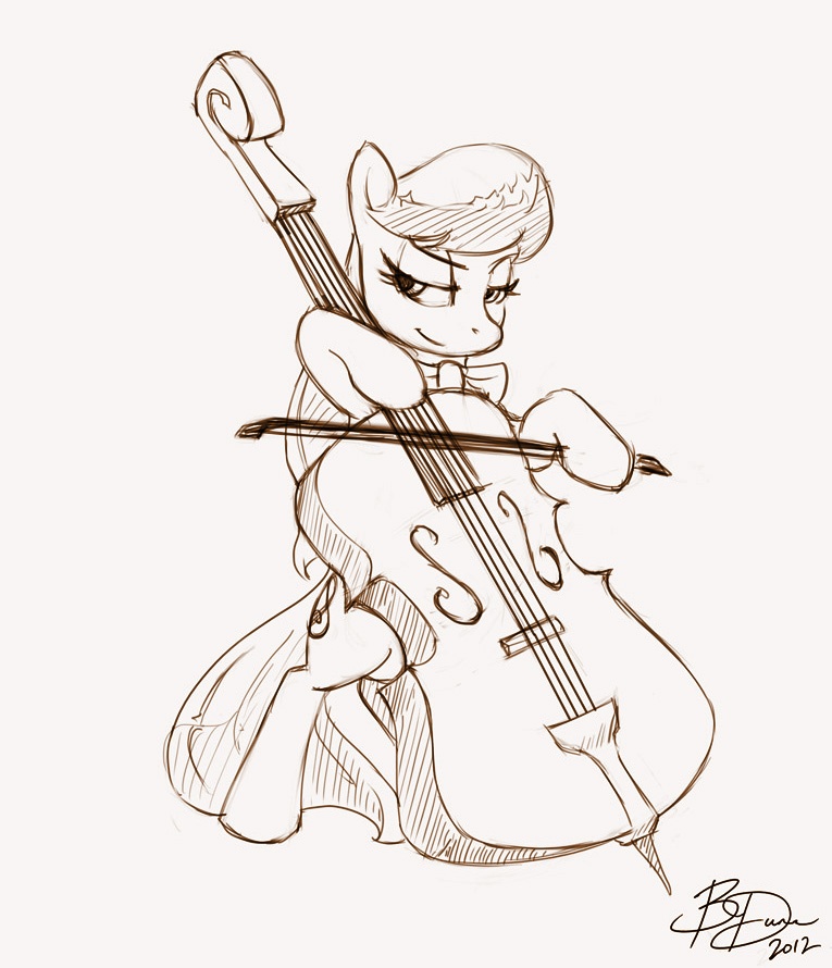 #166769 - safe, artist:imdrunkontea, octavia melody, pony, cello ...
