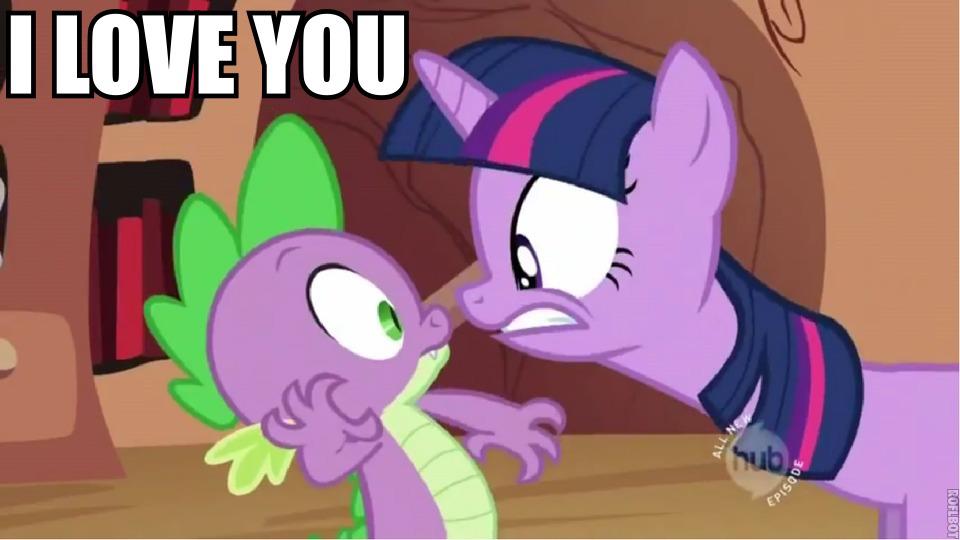 #141266 - safe, edit, edited screencap, screencap, spike, twilight sparkle, g4, caption, image ...