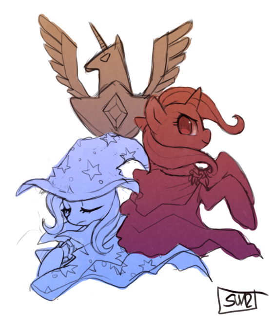 #169293 - safe, artist:suikuzu, trixie, pony, unicorn, magic duel ...