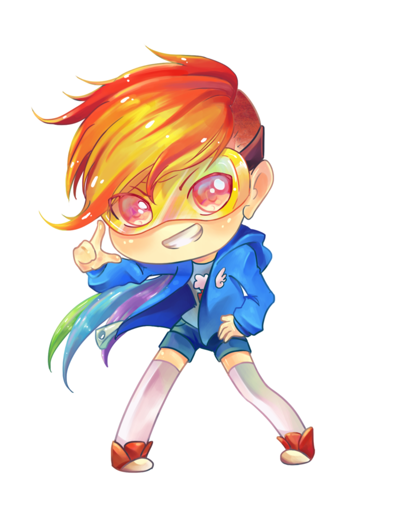 #169408 - safe, artist:sugar-annanya, rainbow dash, human, g4, chibi ...