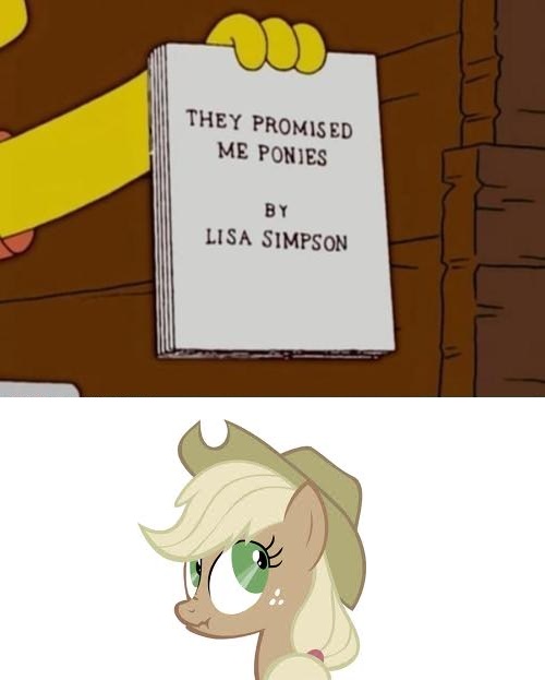 #169662 - safe, applejack, g4, liar face, liarjack, lisa simpson, male ...