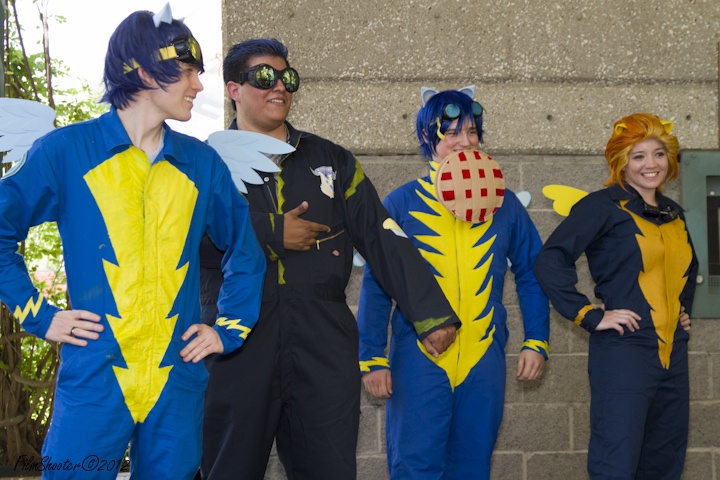 #181629 - safe, artist:foayasha, soarin', spitfire, human, g4, a-kon ...