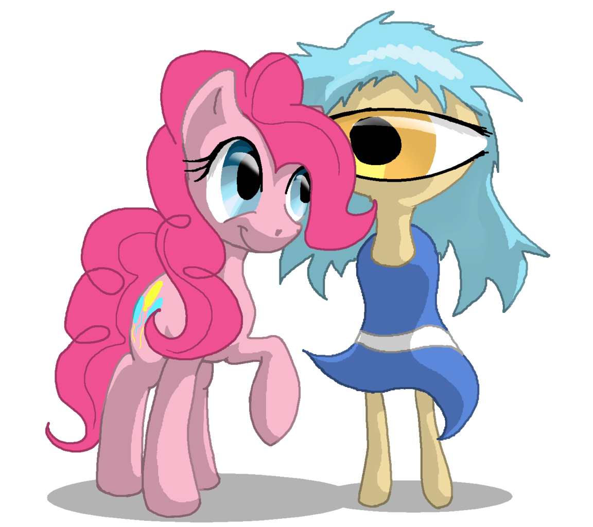 #184414 - safe, artist:oddwarg, pinkie pie, cyclops, pony, g4, armless ...