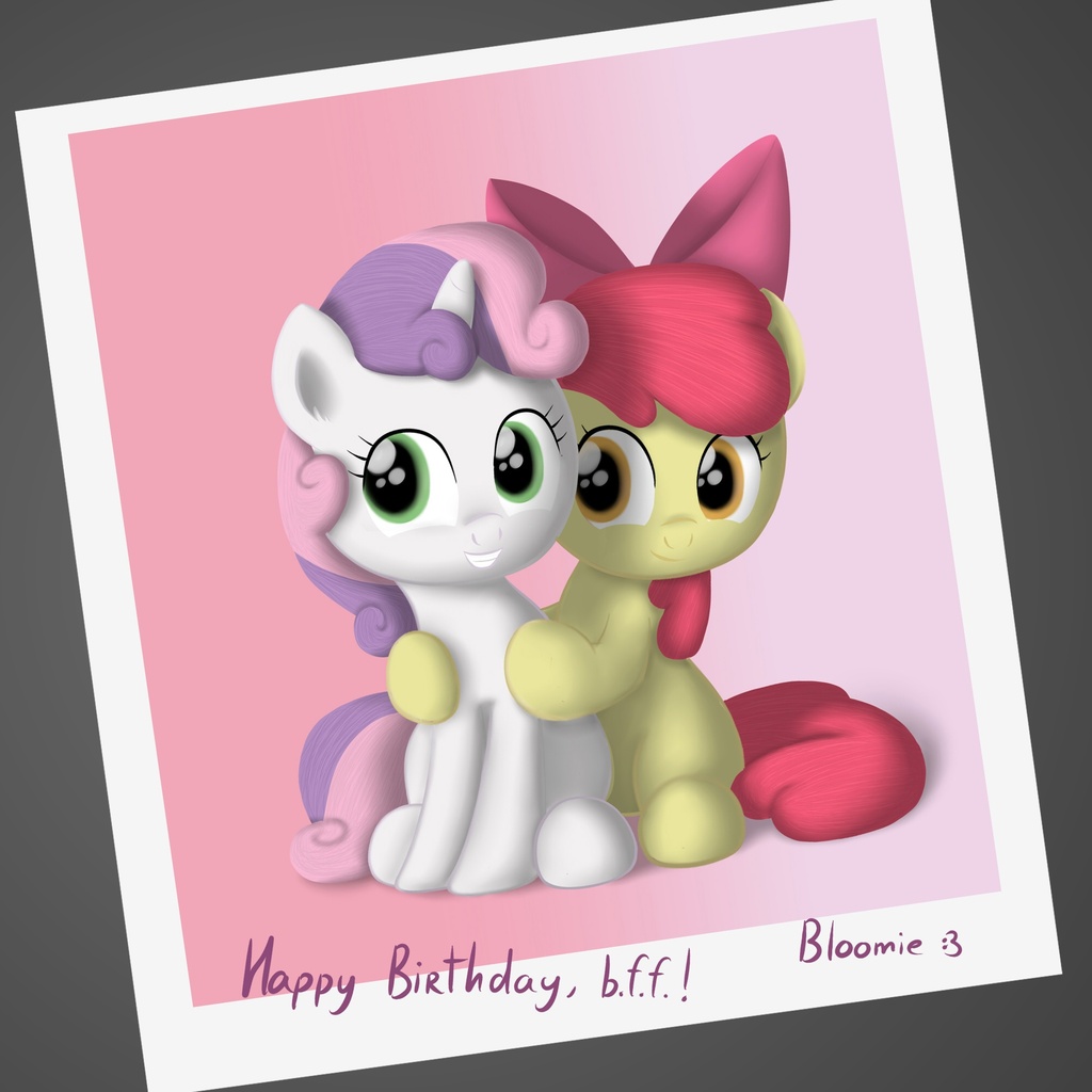#184568 - safe, artist:eternyan, apple bloom, sweetie belle, :3 ...