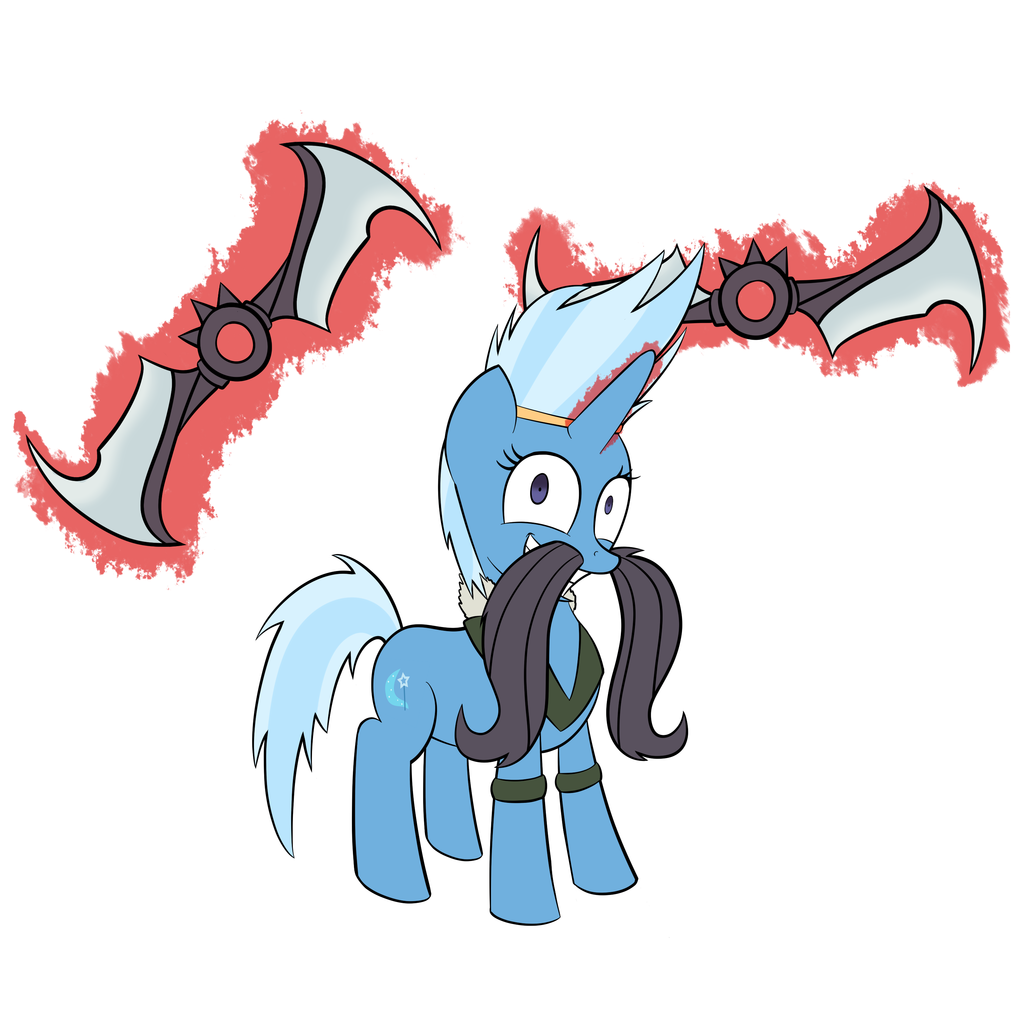 #170737 - safe, artist:boumce, trixie, crossover, draven, league of ...