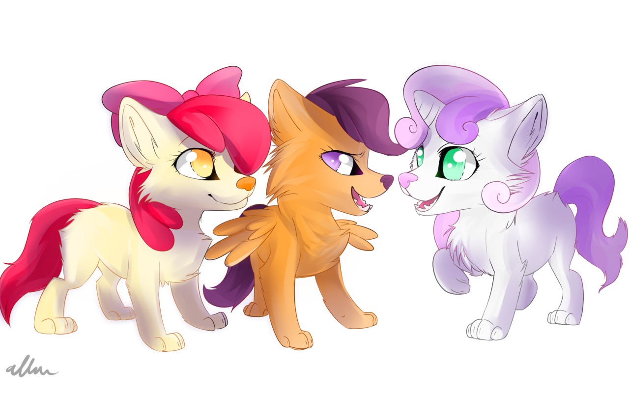 #188311 - safe, artist:affanita, apple bloom, scootaloo, sweetie belle ...