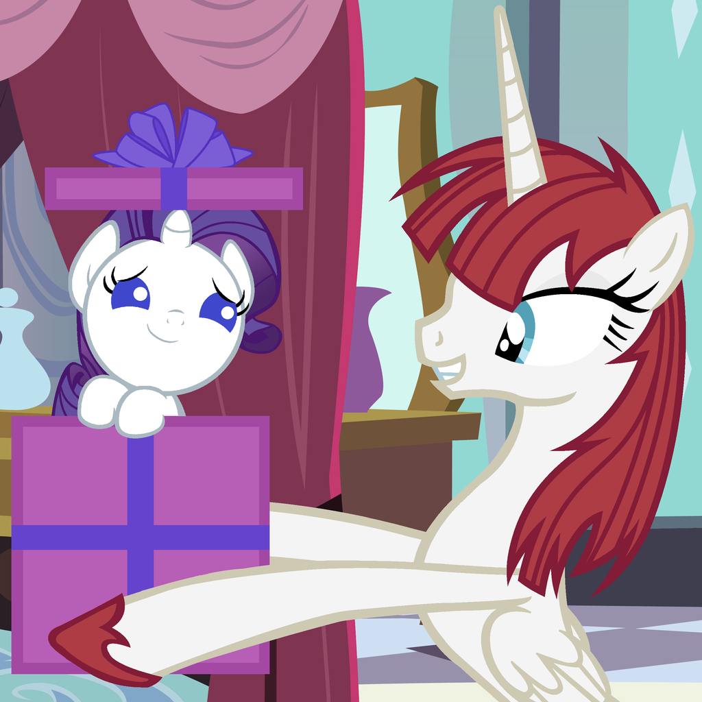 #188435 - safe, artist:beavernator, rarity, oc, oc:fausticorn, pony, g4 ...