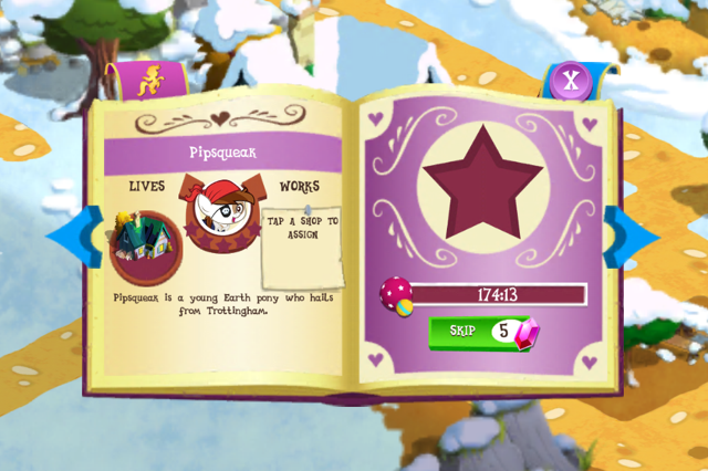 #189068 - safe, gameloft, pipsqueak, g4, book, bust, introduction card ...