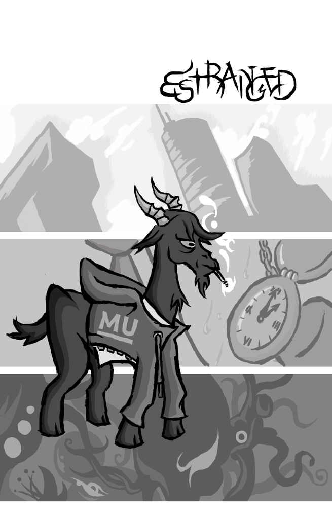 #191932 - safe, artist:monoglyph, oc, oc only, goat, cigarette ...