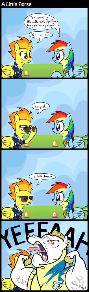 #192757 - safe, artist:mrbastoff, bulk biceps, derpy hooves, rainbow ...