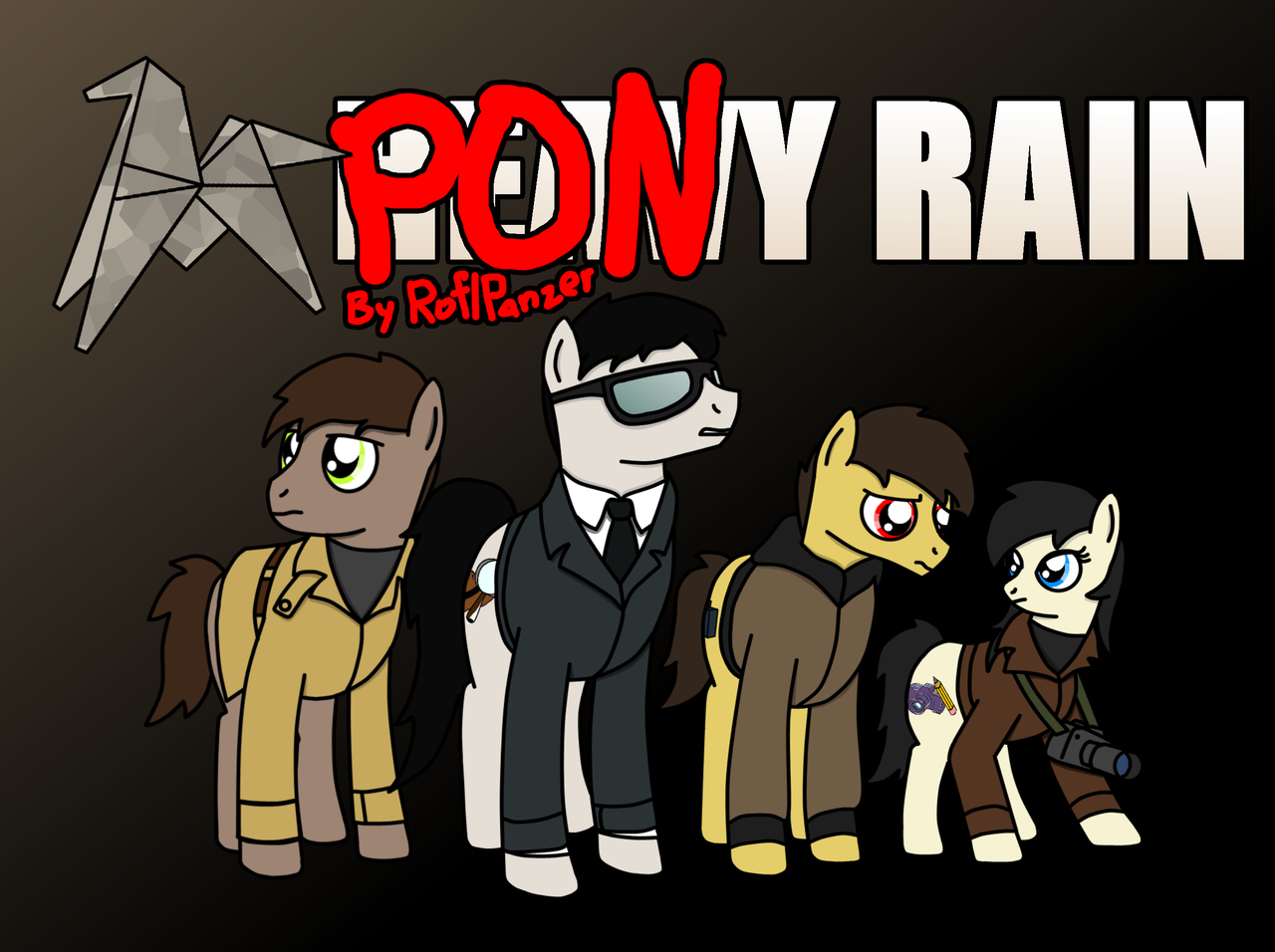 #194708 - safe, crossover, heavy rain, ponified - Derpibooru