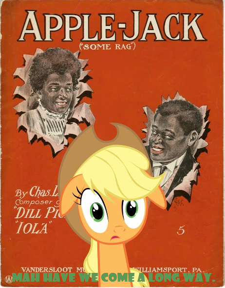 #197389 - questionable, applejack, blackface, irl, photo, shock ...